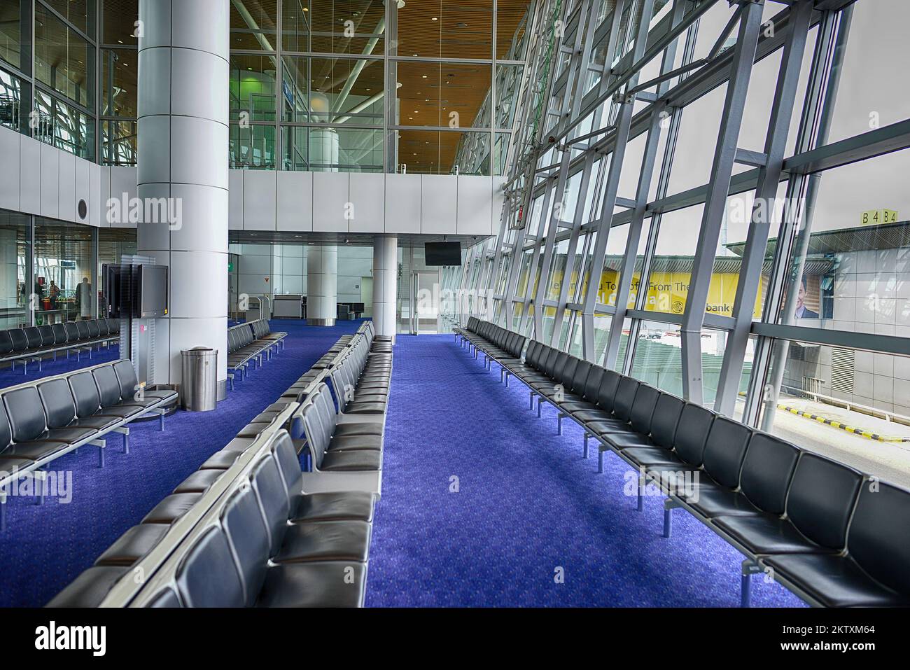 KUALA LUMPUR, MALAYSIA - MAY 12, 2014: KLIA Airport interior. Kuala ...