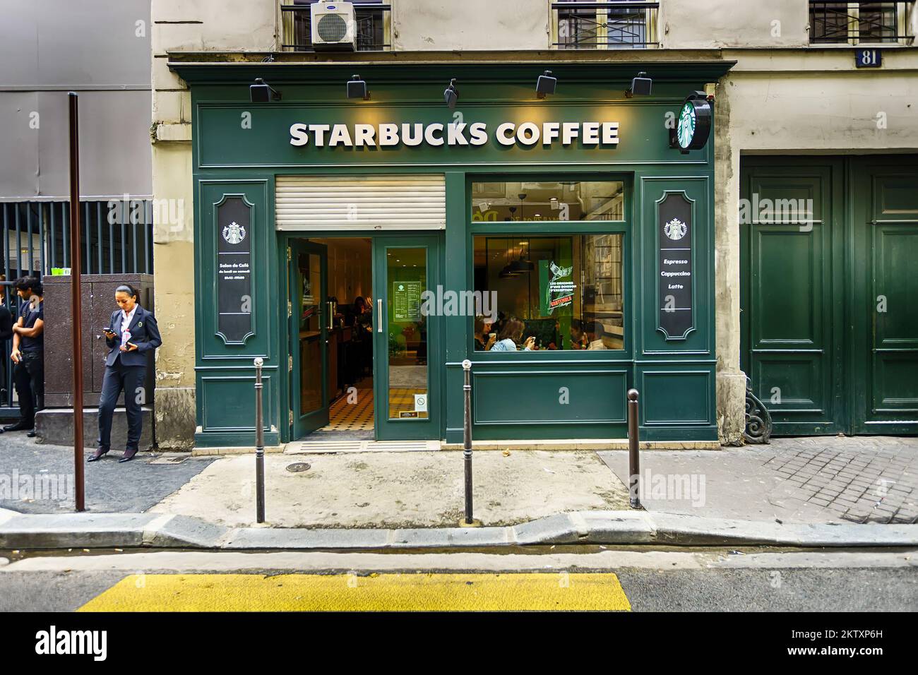 PARIS - SEPTEMBER 06: Starbucks cafe exterior on September 06, 2014 in ...