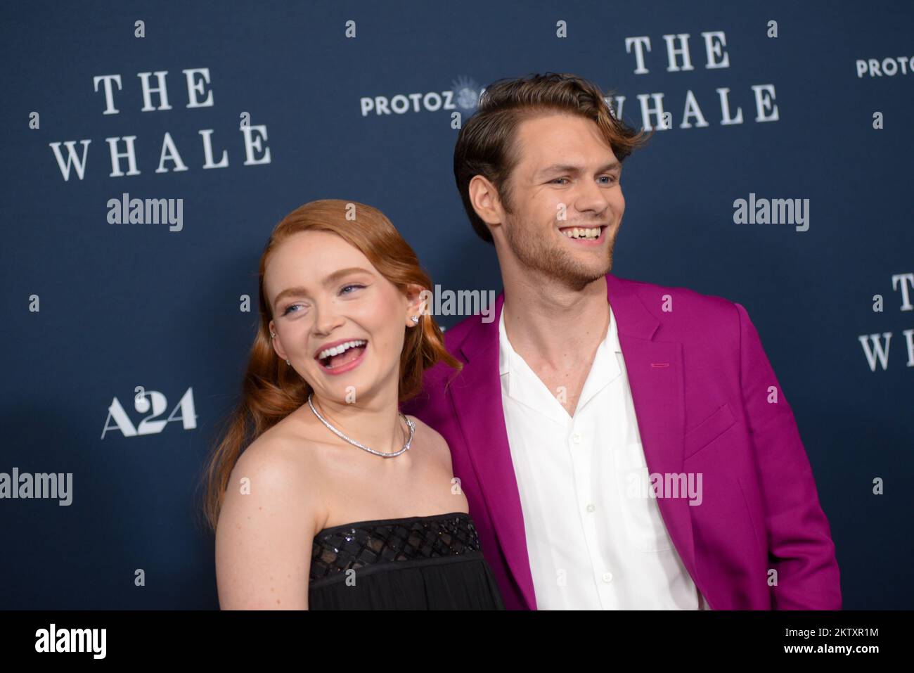 New York, USA. 29th Nov, 2022. Sadie Sink and Ty Simpkins attend 'The ...