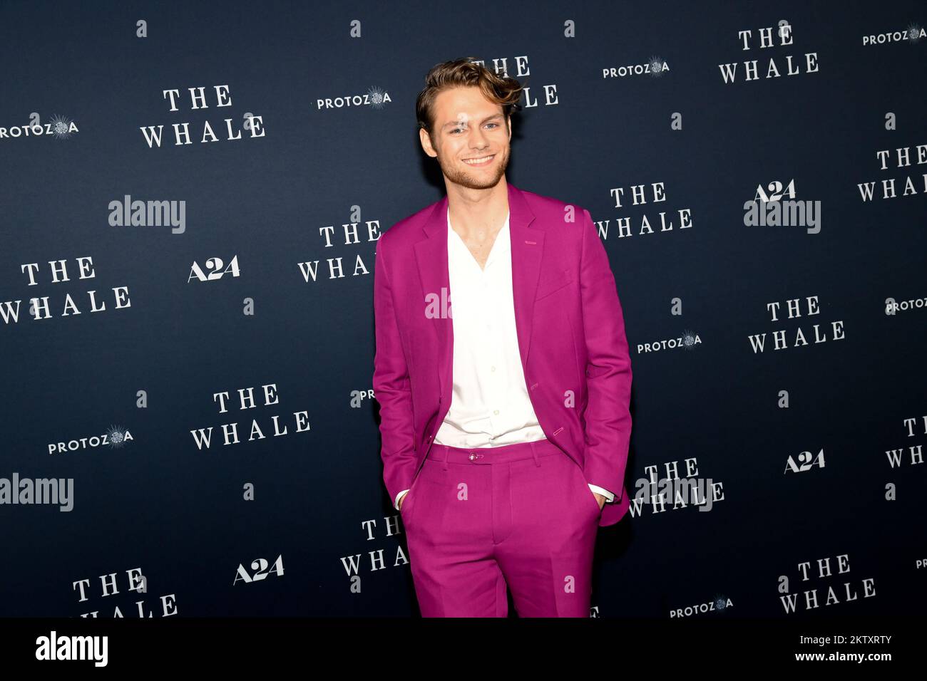 New York, NY, on November 29, 2022. Ty Simpkins attends 'The Whale ...
