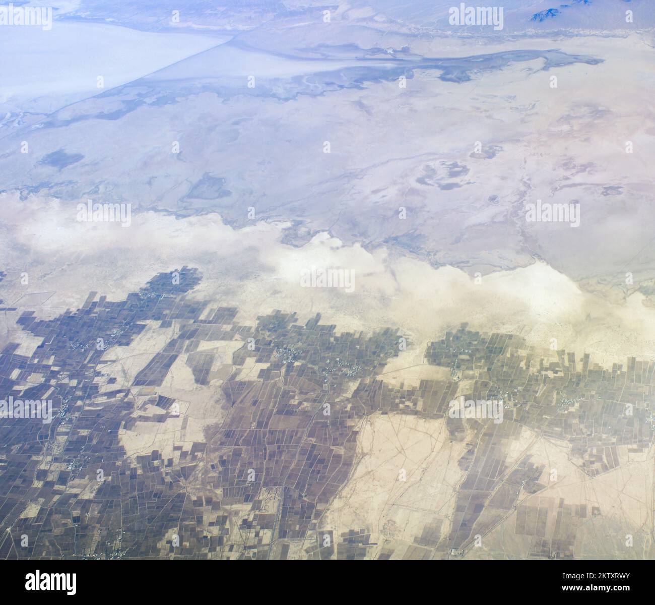 aerial view of desert landscape Stock Photo - Alamy