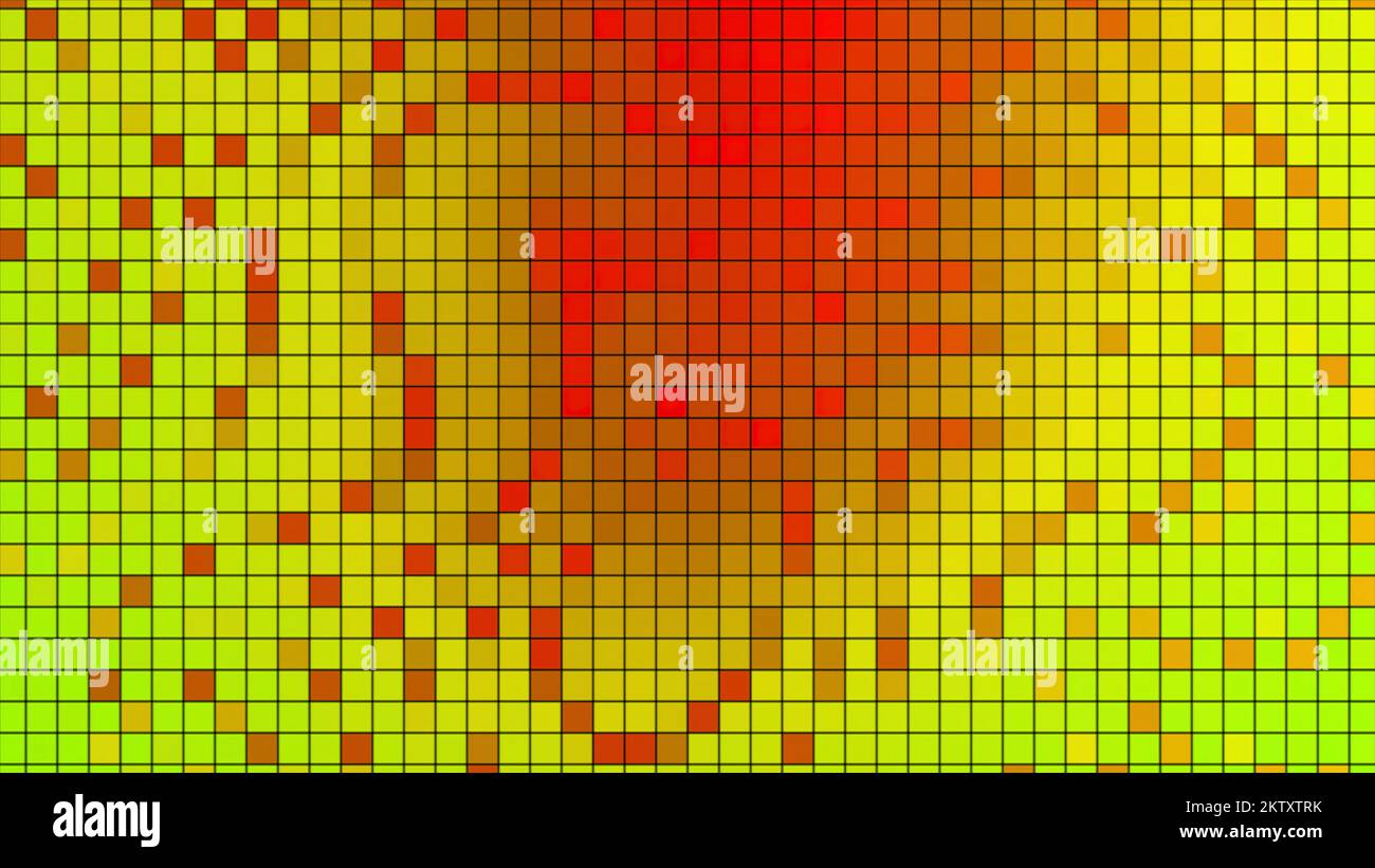 Abstract pixelated background of a colorful screen with glitch effect. Motion. TV noise ...