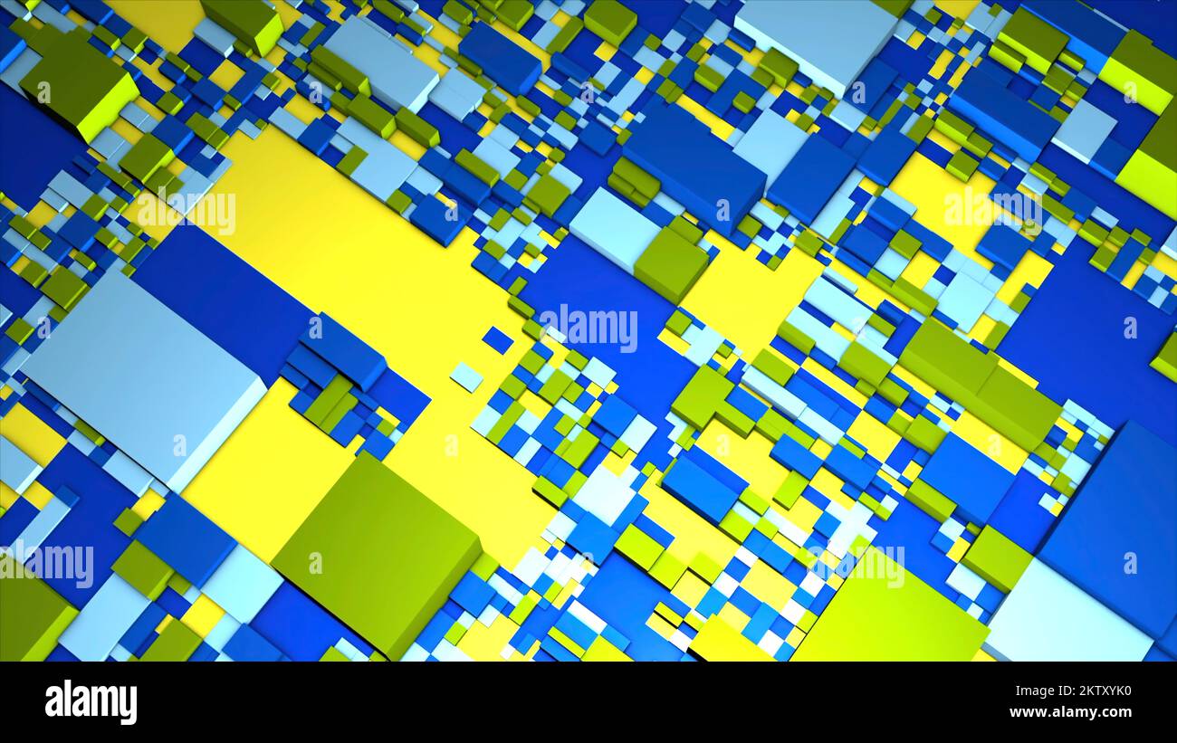 Concept of 3D modeling and architecture. Motion. Complex texture with ...