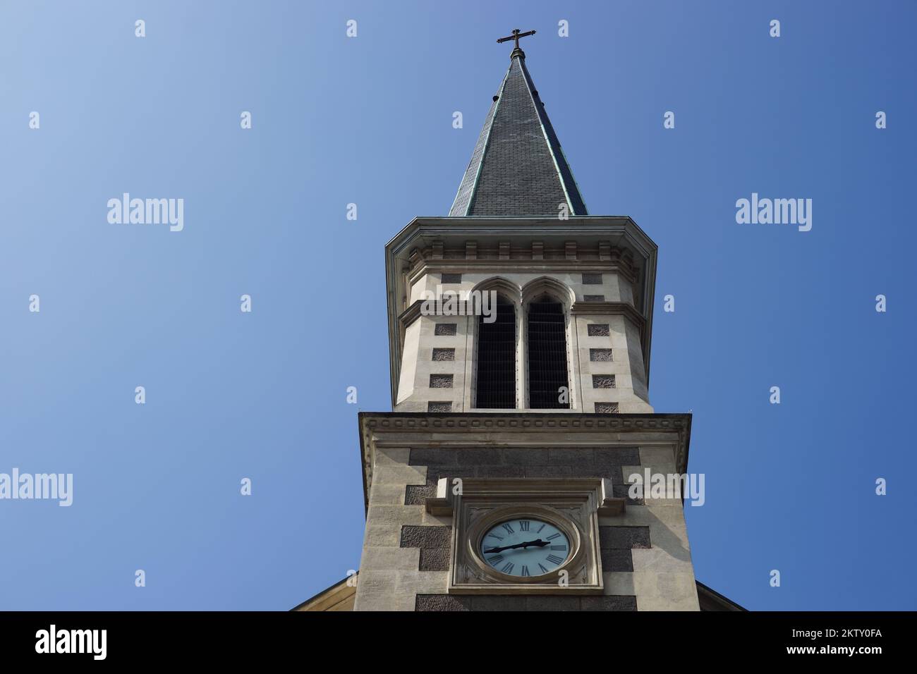 tower at Geneva downtown Stock Photo - Alamy
