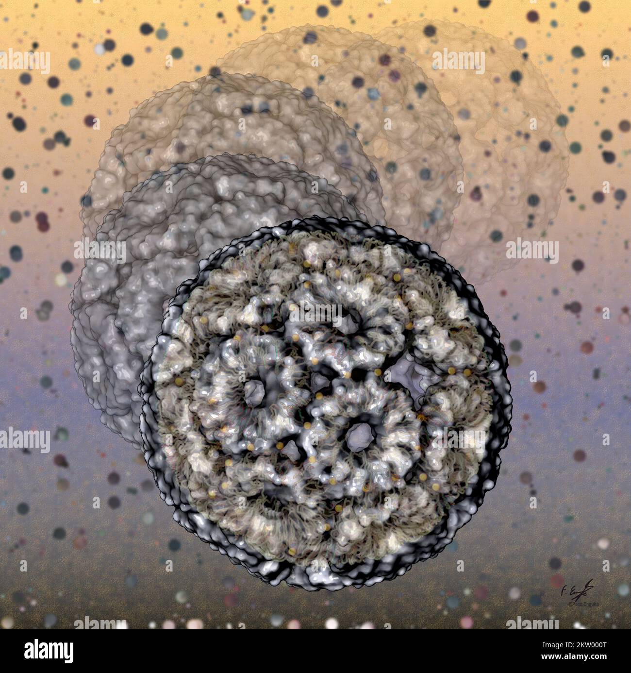 Protein cage, illustration Stock Photo - Alamy