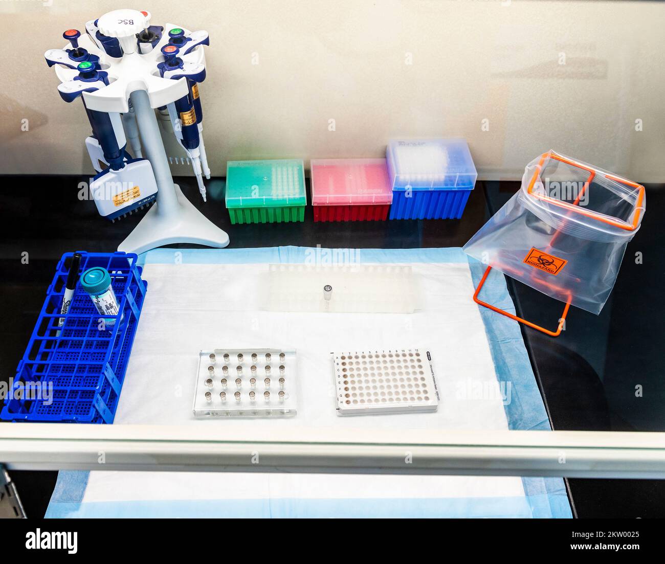 DNA library preparation workstation Stock Photo - Alamy