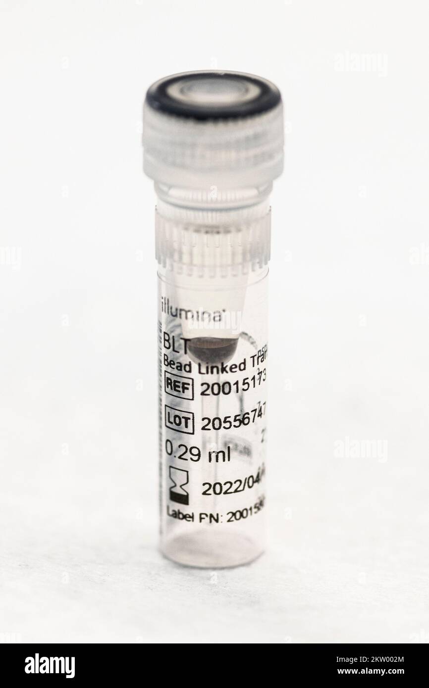 Reagent used in DNA library preparation Stock Photo - Alamy