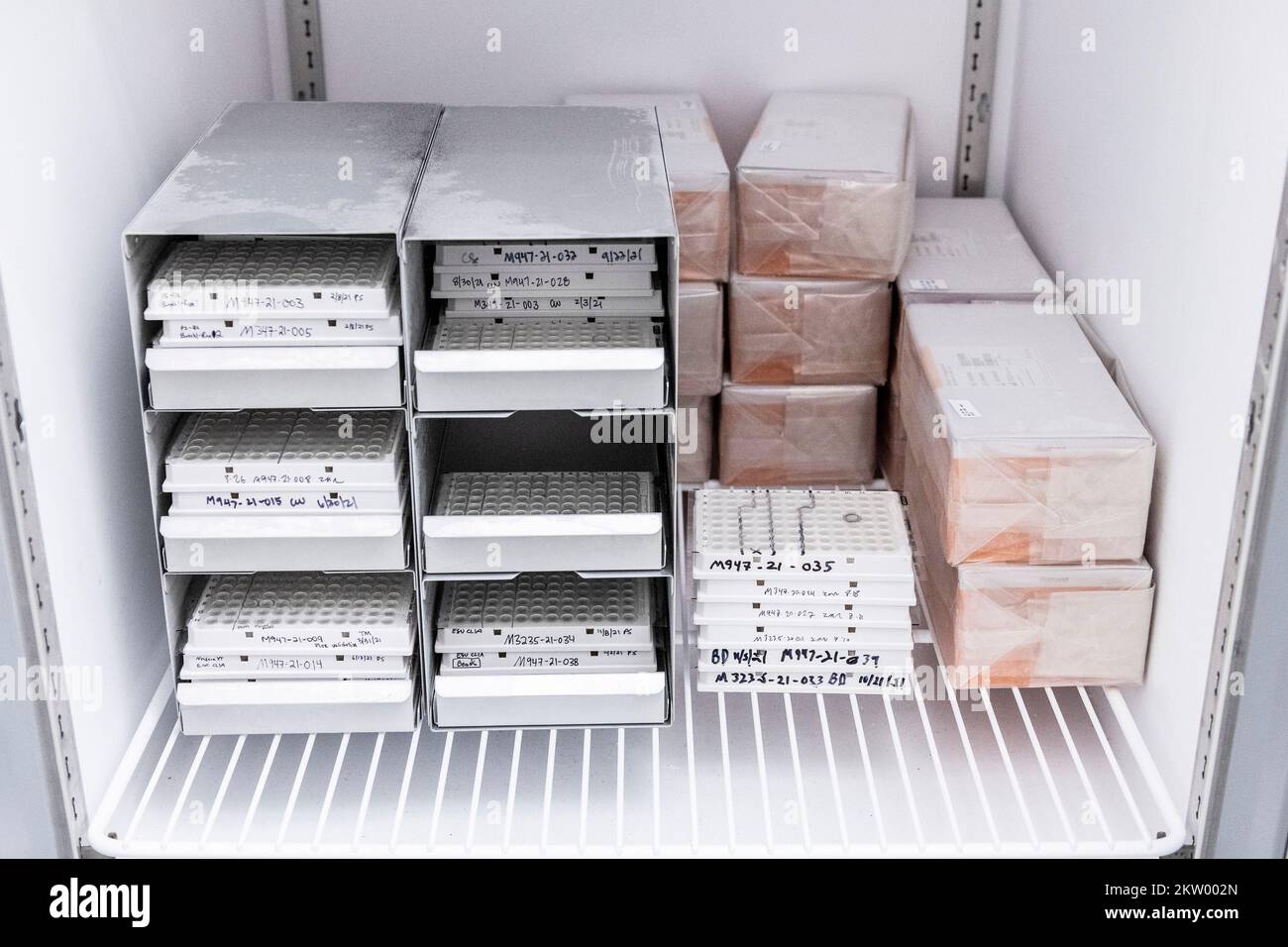 Freezer storing DNA libraries and sequencing reagents Stock Photo - Alamy