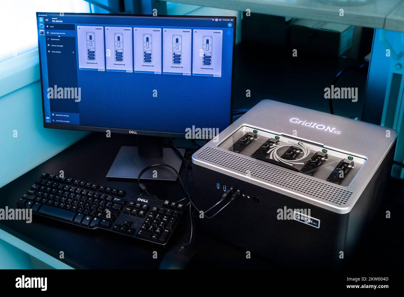 Sequencing instrument used for whole genome sequencing Stock Photo - Alamy