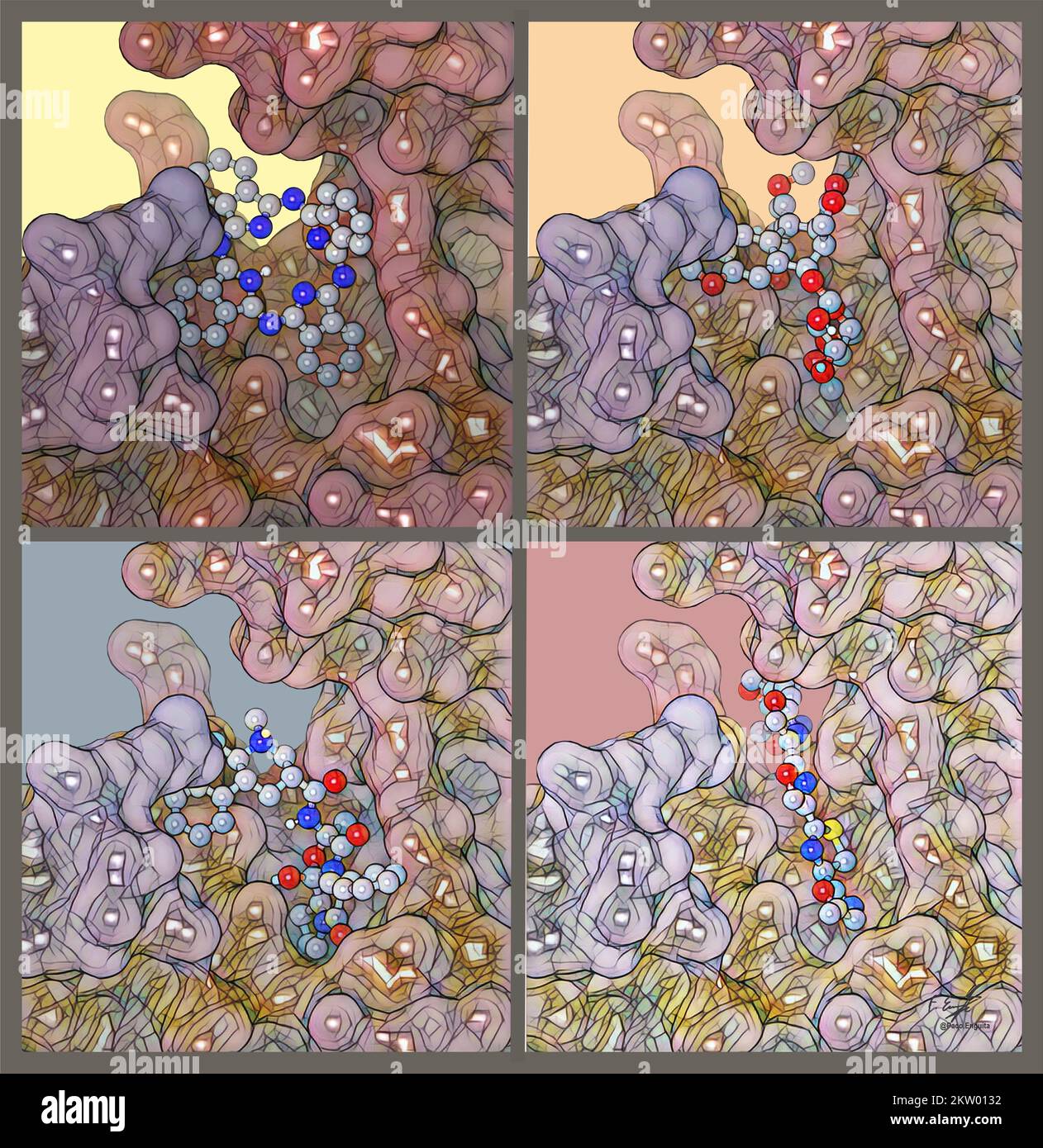 Virtual screening, conceptual illustration Stock Photo - Alamy