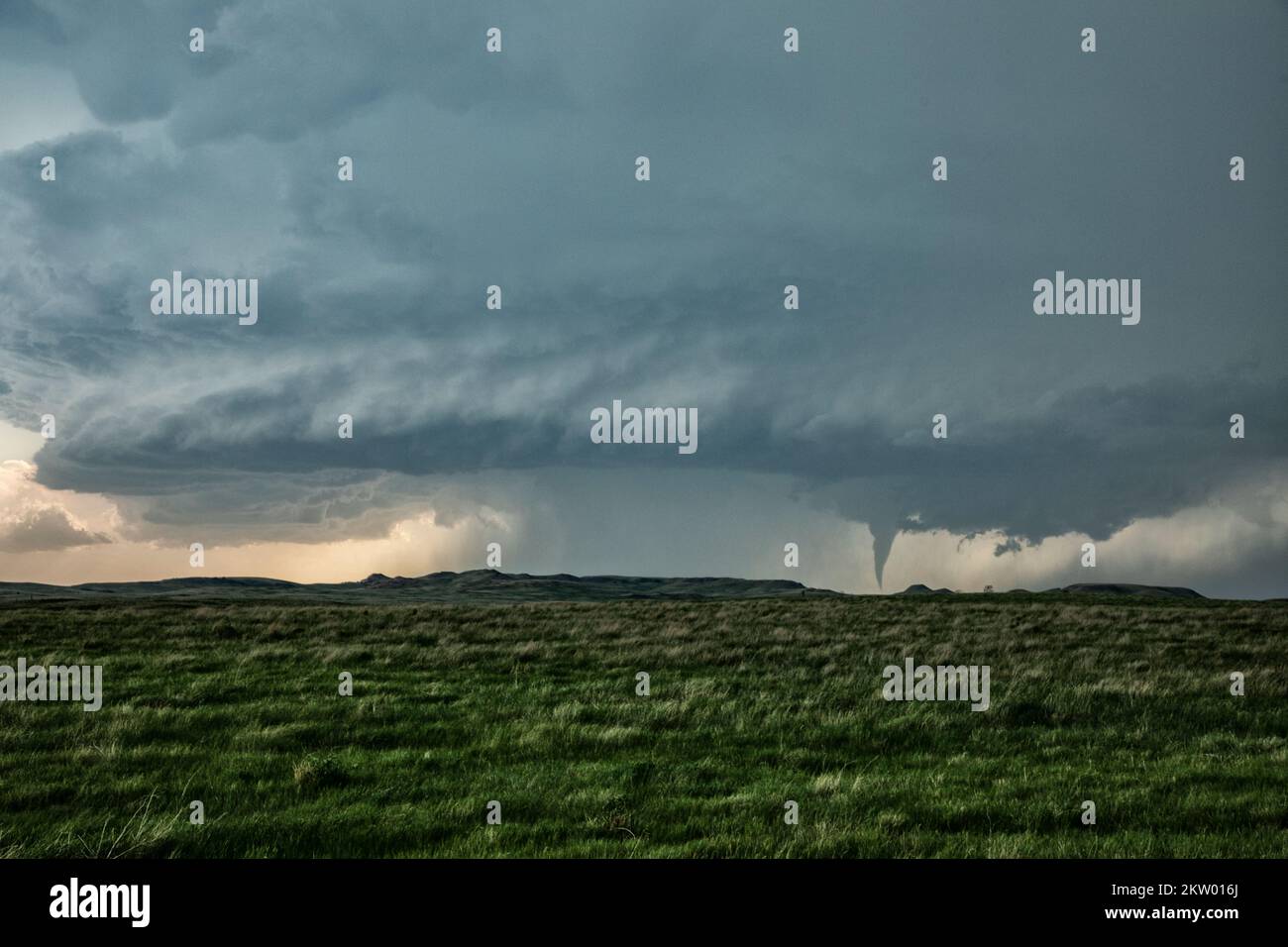 Supercell with tornado, Montana, USA Stock Photo - Alamy