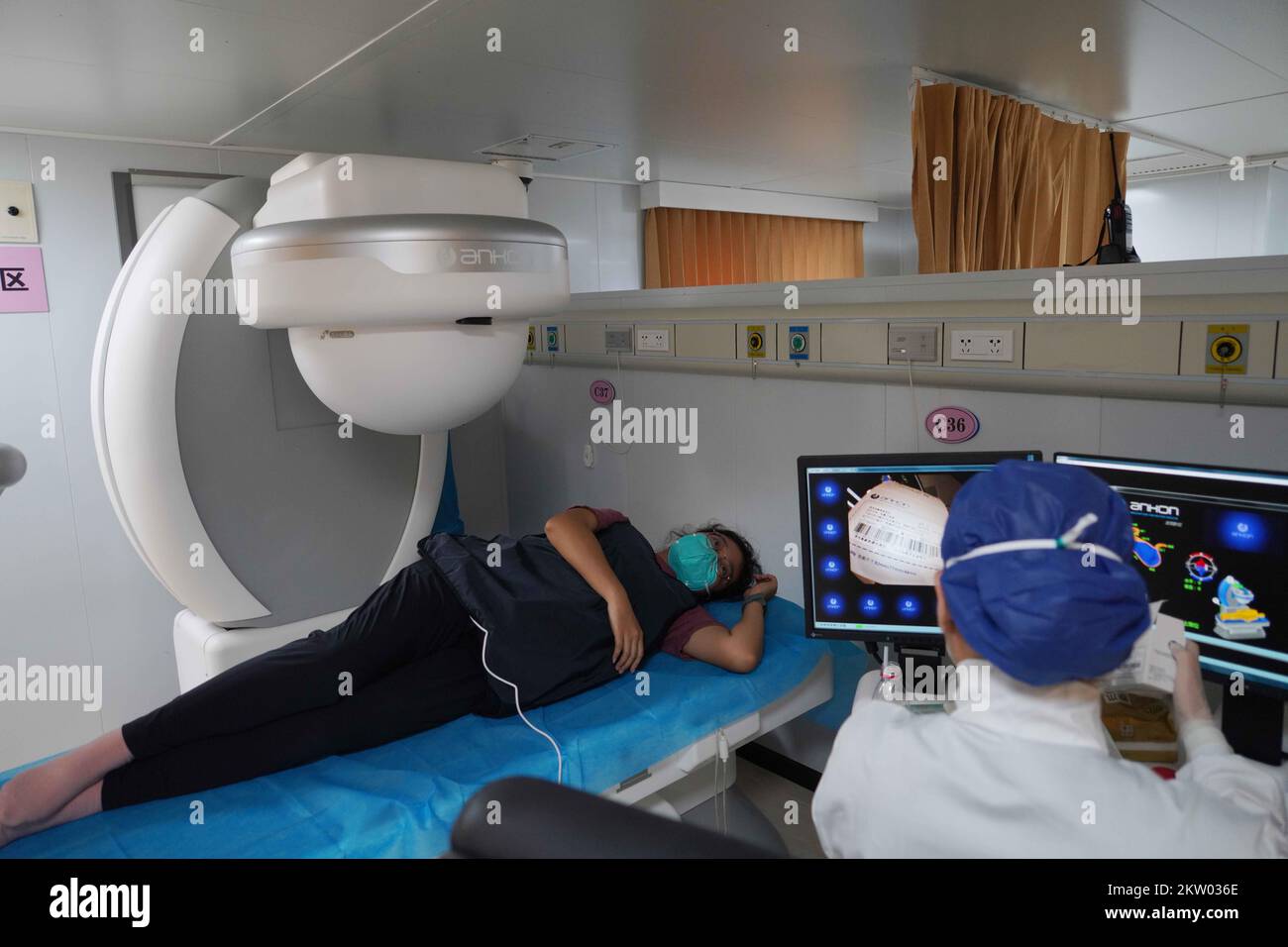 Hangzhou, Indonesia. 11th Nov, 2022. A doctor conducts medical ...