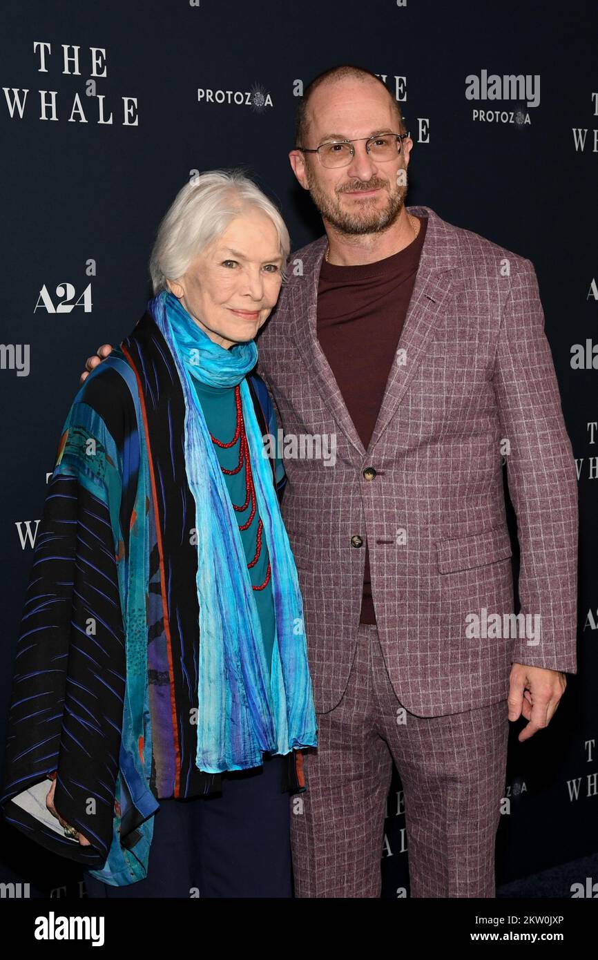 New York, NY, on November 29, 2022. Ellen Burstyn and Darren Aronofsky ...