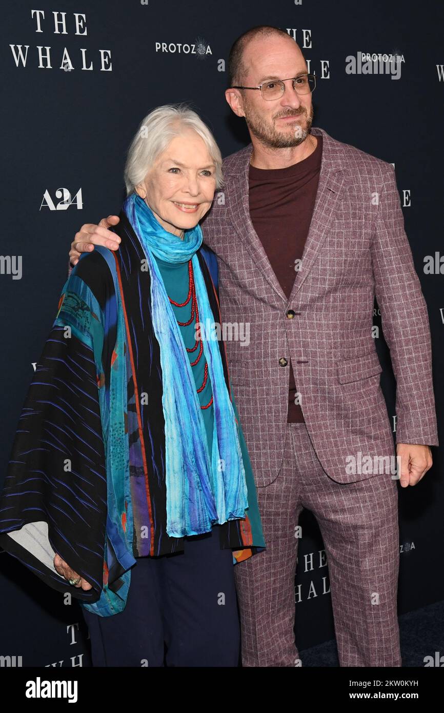 New York, NY, on November 29, 2022. Ellen Burstyn and Darren Aronofsky ...