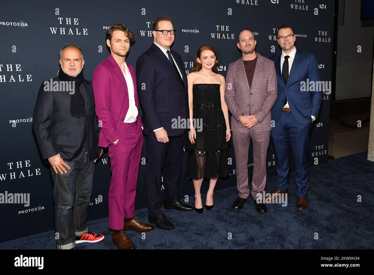 New York, NY, on November 29, 2022. (L-R) Jeremy Dawson, Ty Simpkins ...