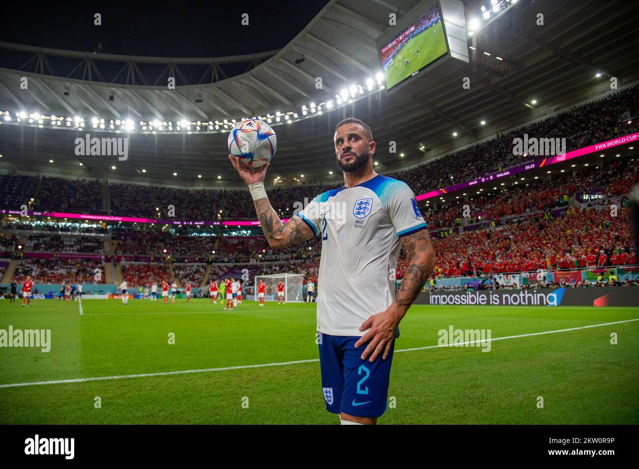 Kyle Walker of England during the FIFA World Cup Qatar 2022 Group B ...