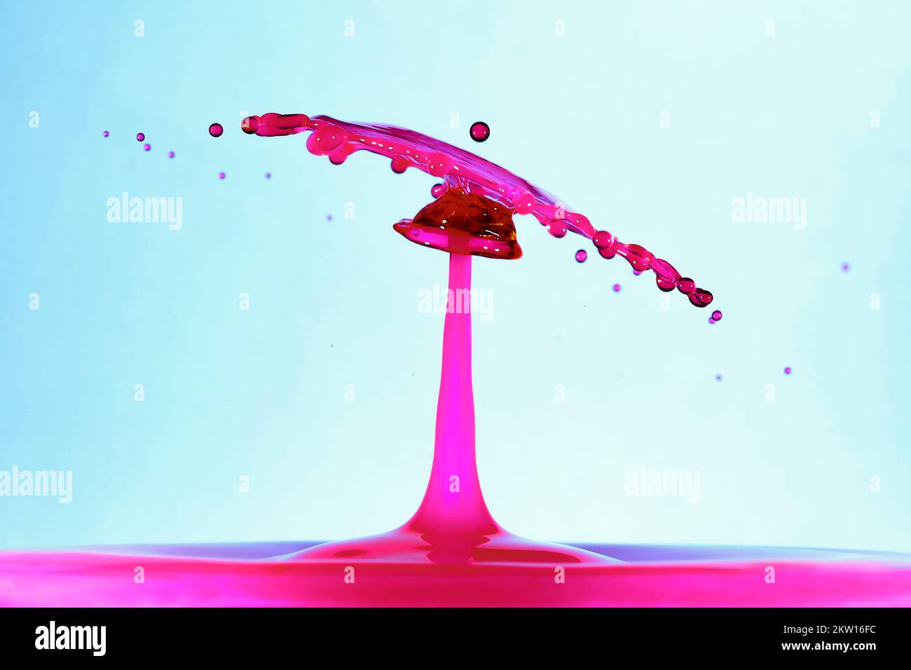 pink water droplet Stock Photo - Alamy