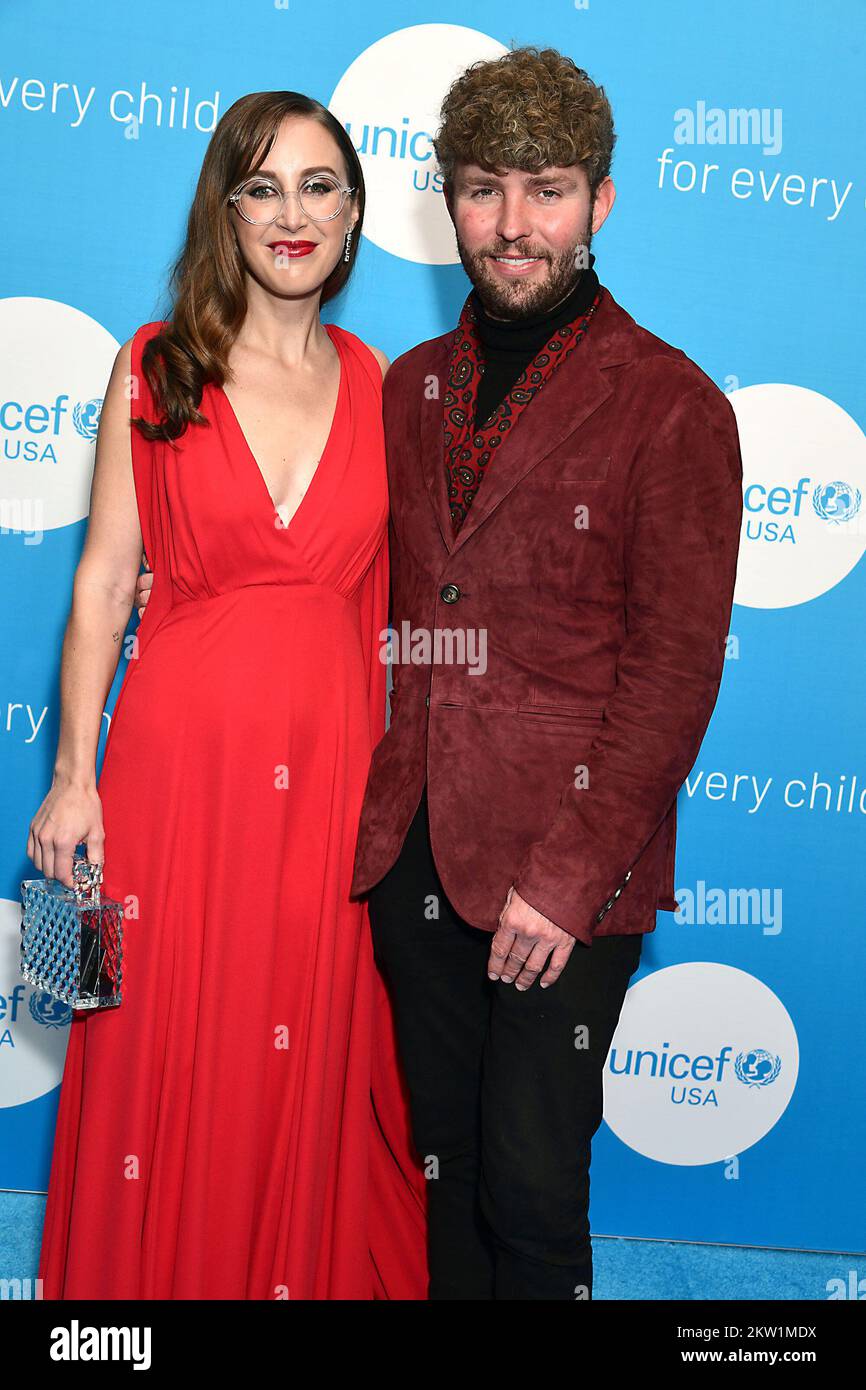 Sterling McDavid and Timo Weiland attend the UNICEF Gala on November 29 ...