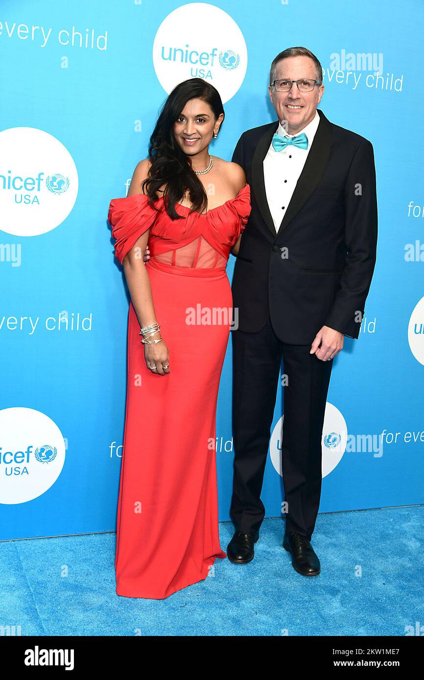 Purvi Padia and Michael J Nyenhuis attend the UNICEF Gala on November ...