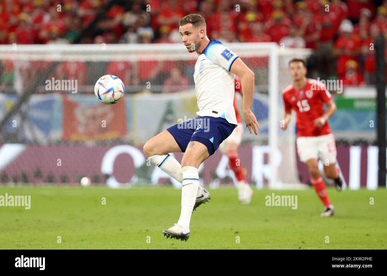 Ar-Rayyan, Qatar - 29/11/2022, Jordan Henderson of England during the ...