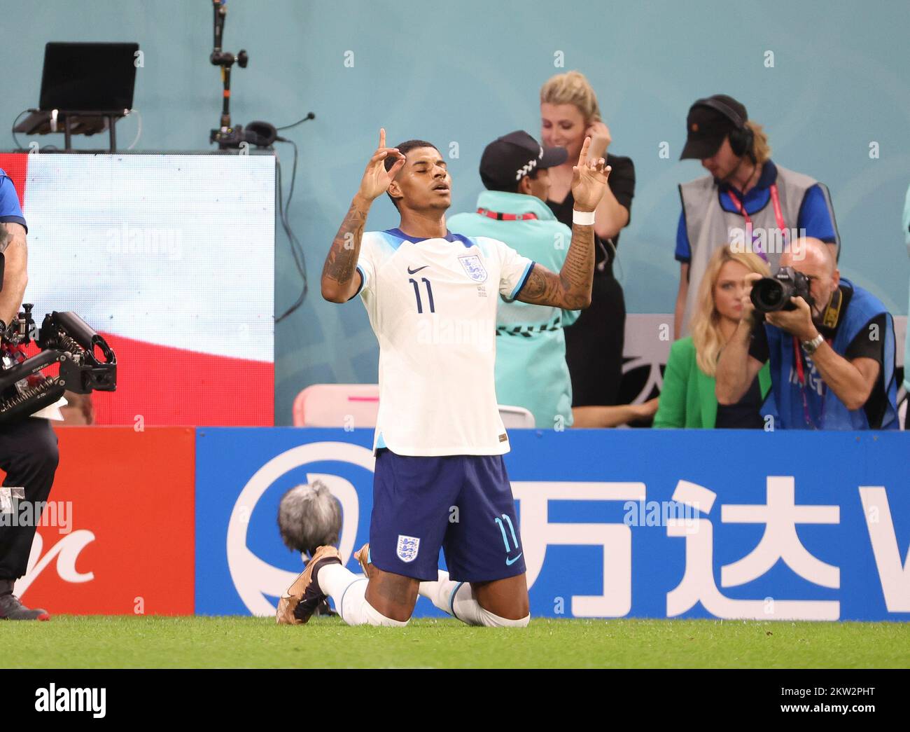 Ar-Rayyan, Qatar - 29/11/2022, Marcus Rashford of England #11 ...