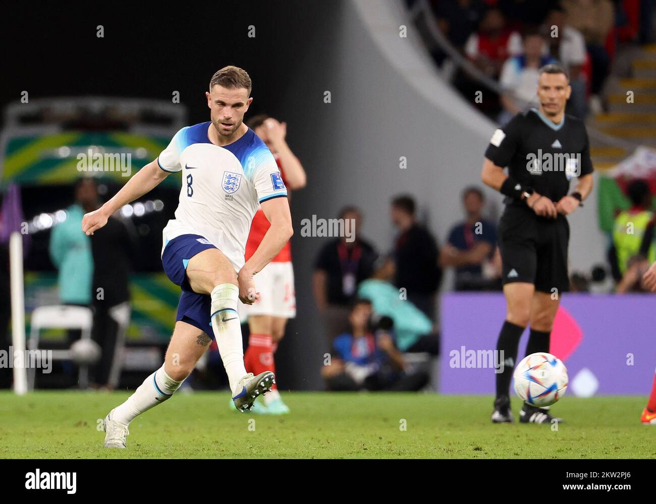 Ar-Rayyan, Qatar - 29/11/2022, Jordan Henderson of England during the ...