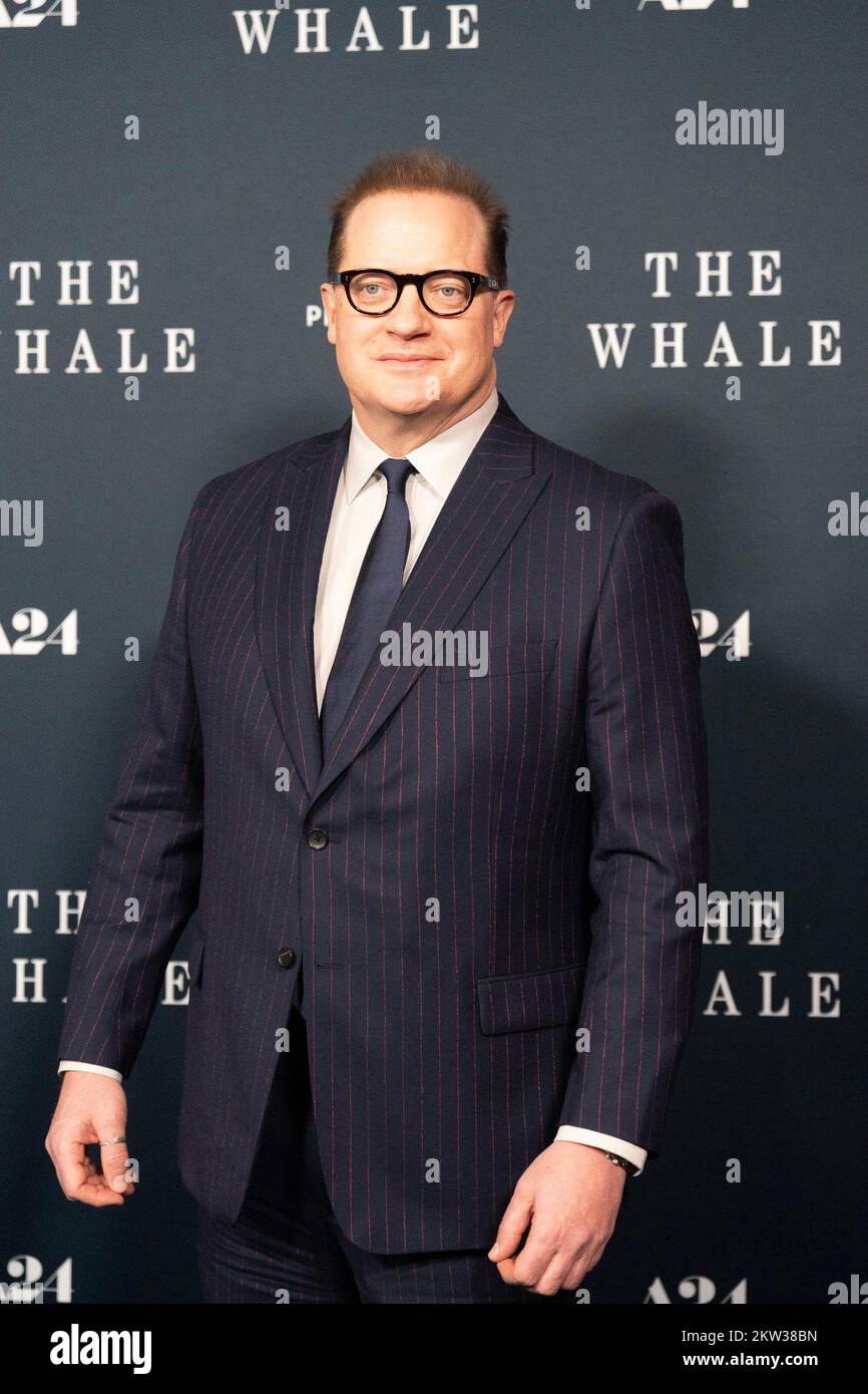 New York, NY, USA. 29th Nov, 2022. Brendan Fraser at arrivals for THE ...
