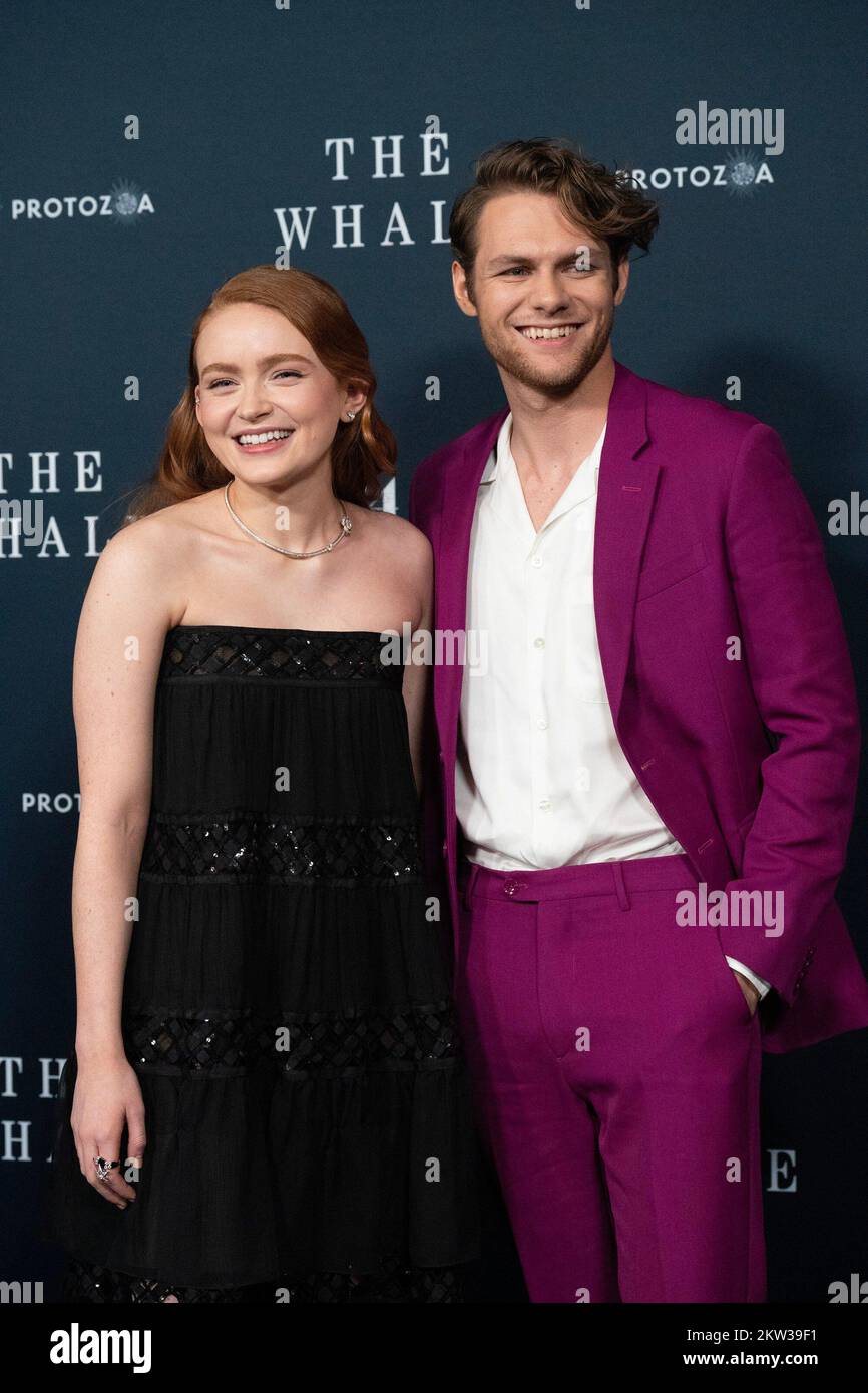 New York, NY, USA. 29th Nov, 2022. Ty Simpkins, Sadie Sink at arrivals ...