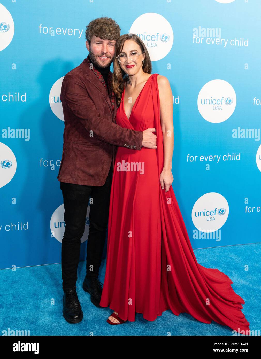 Timo Weiland and Sterling McDavid attend the 2022 UNICEF Gala at The ...
