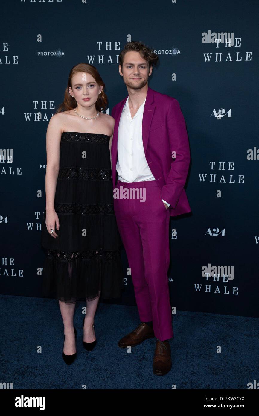 New York, NY, USA. 29th Nov, 2022. Ty Simpkins, Sadie Sink at arrivals ...