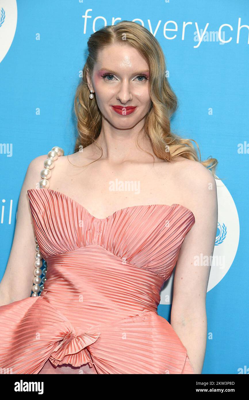 New York, New York, USA. 29/11/2022, Amelia Green-Vamos attends the UNICEF Gala on November 29 ...