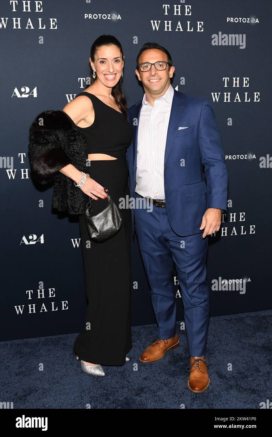 New York, NY, on November 29, 2022. Dr. Rachel Oldman and Darren Adler ...