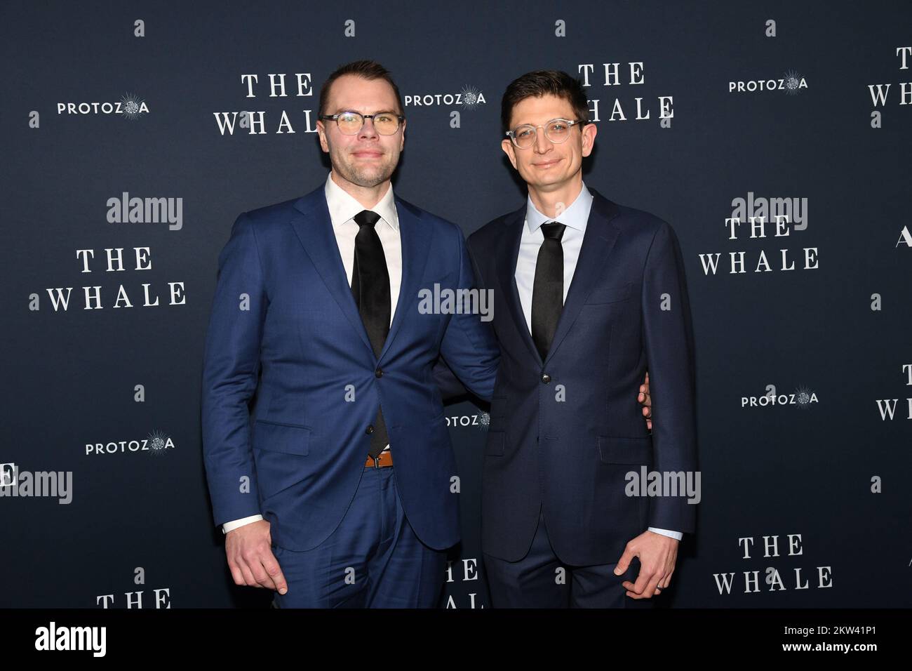 New York, NY, on November 29, 2022. Sam Hunter and John Baker attend ...