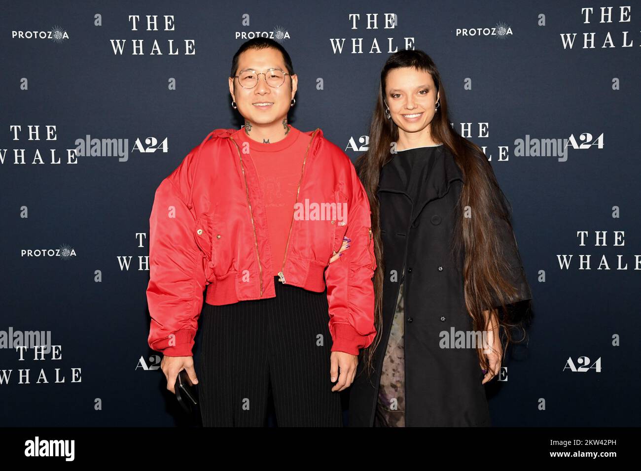 New York, NY, on November 29, 2022. Danny Bowien and Sara Hiromi attend ...