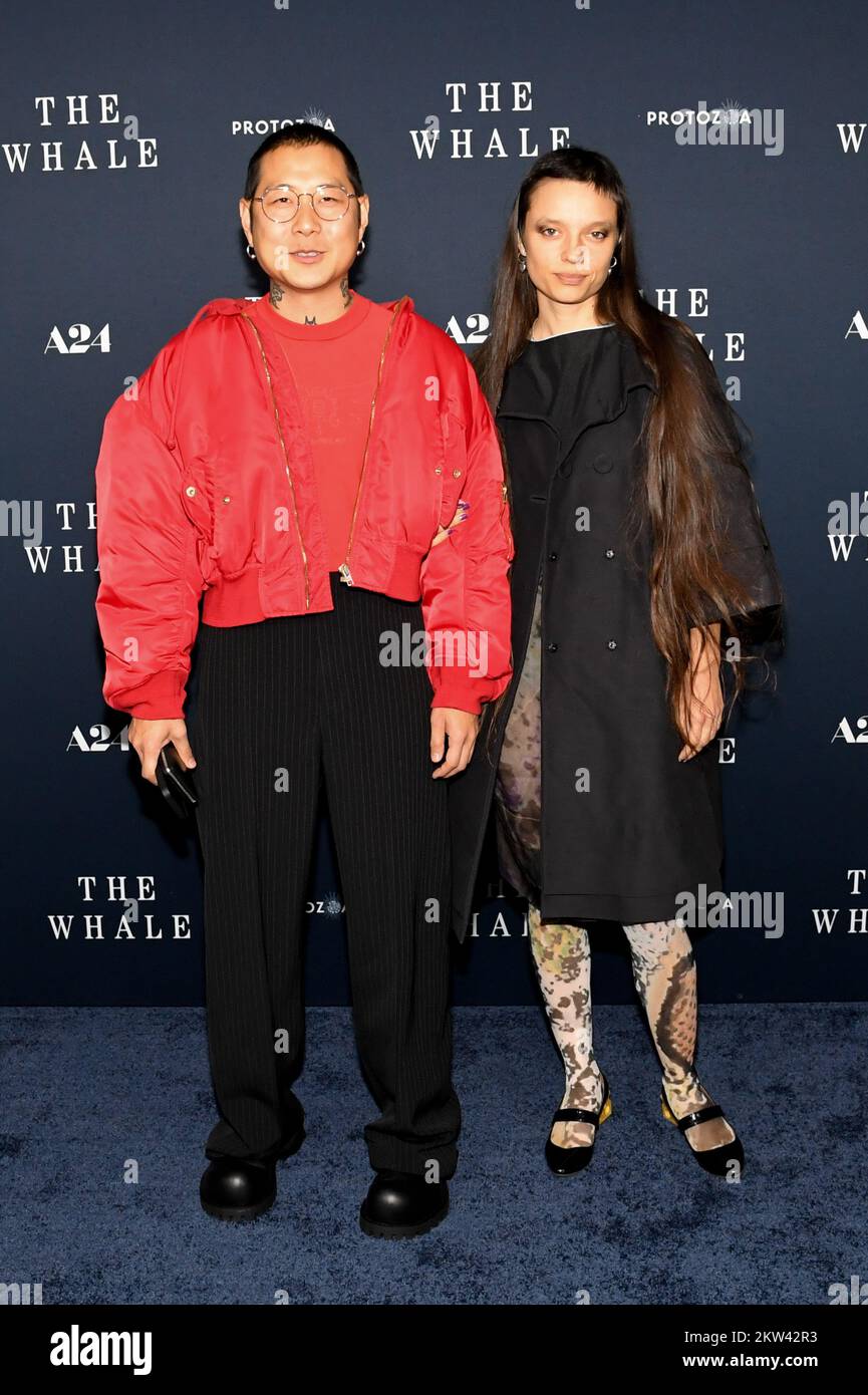 New York, NY, on November 29, 2022. Danny Bowien and Sara Hiromi attend ...