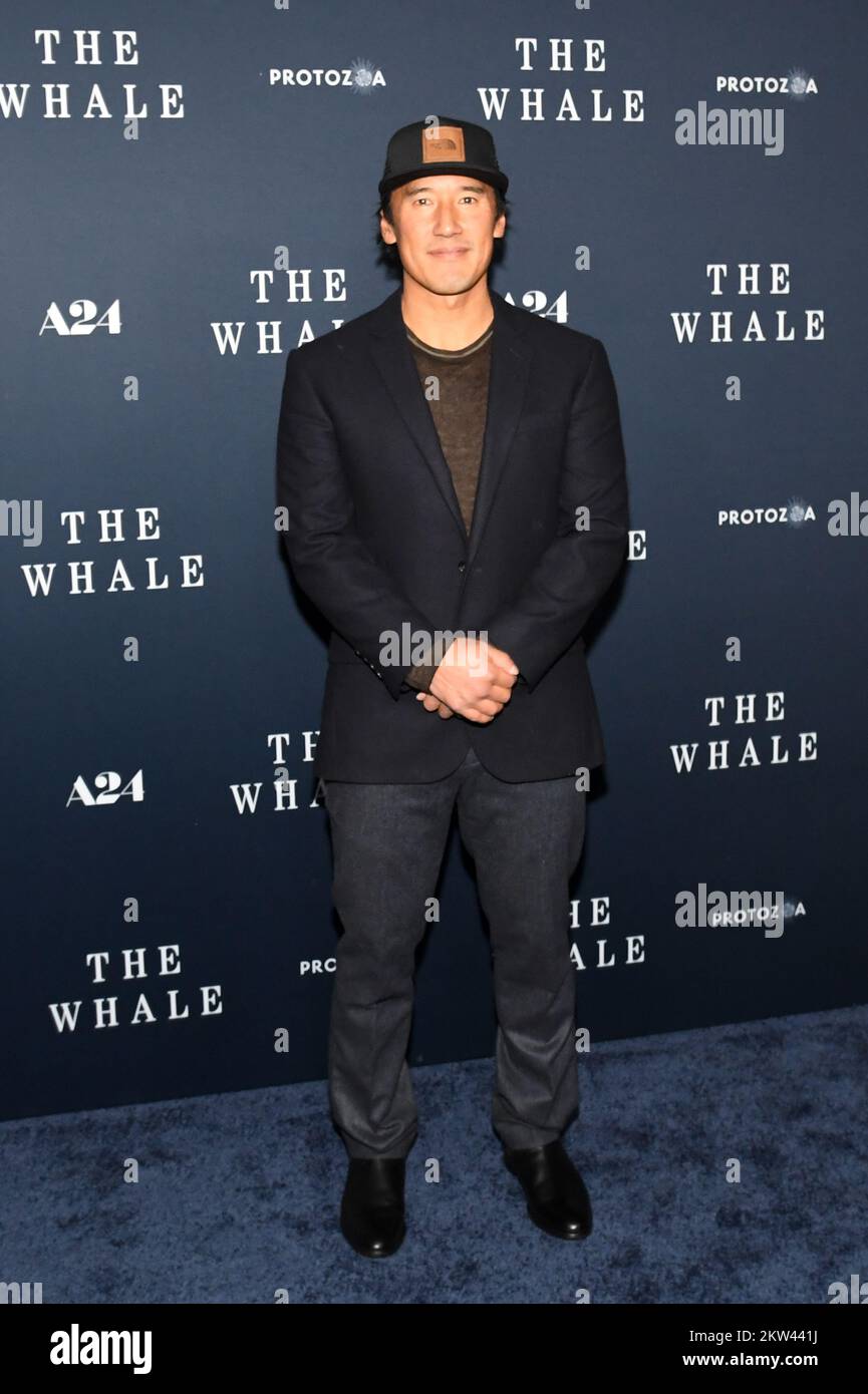 New York, NY, on November 29, 2022. Jimmy Chin attends 'The Whale ...