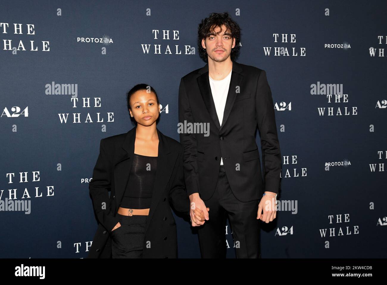 New York, USA. 29th Nov, 2022. Myha'la Herrold and Armando Rivera attend 'The Whale' premiere at ...