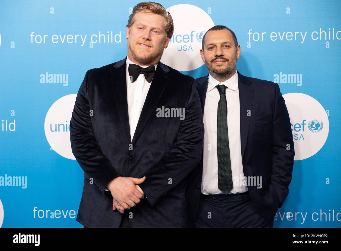 New York, NY, USA. 29th Nov, 2022. Lisle Richards, Mathew Shurka at arrivals for The 2022 UNICEF ...