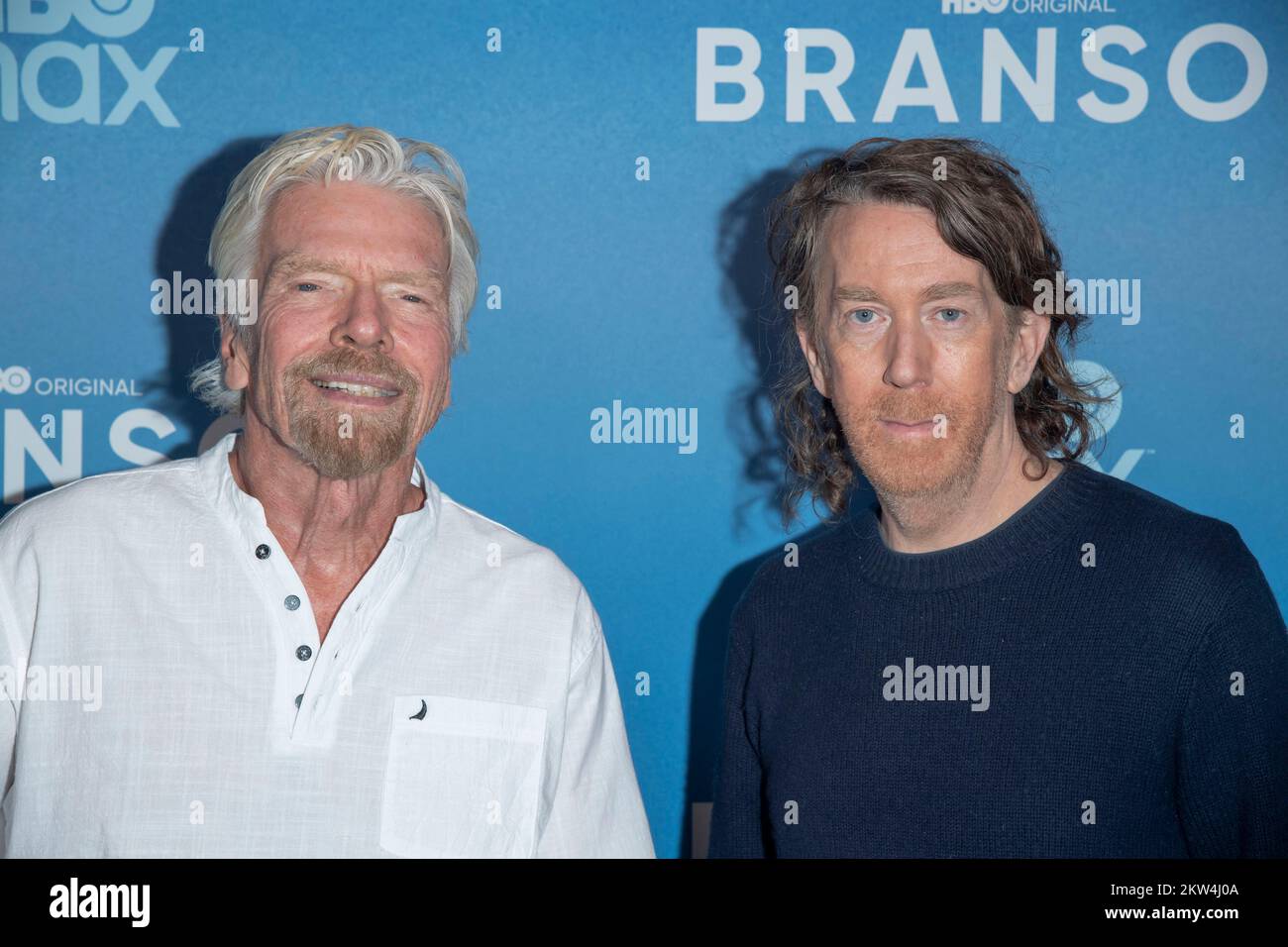 NEW YORK, NEW YORK - NOVEMBER 29: Sir Richard Branson and Chris Smith attend "Branson" New York ...