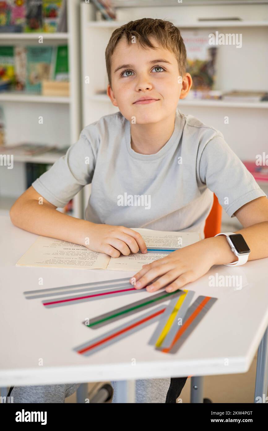 Reading guide strip hi-res stock photography and images - Alamy