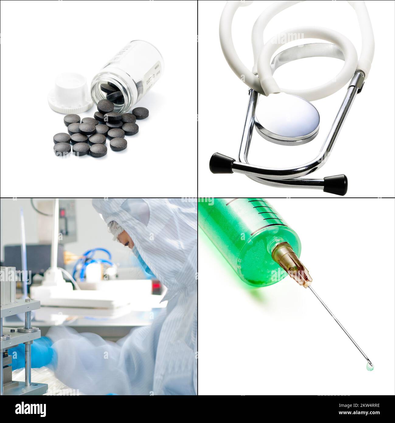 Medical collage composition mosaic nested on white frame Stock Photo ...