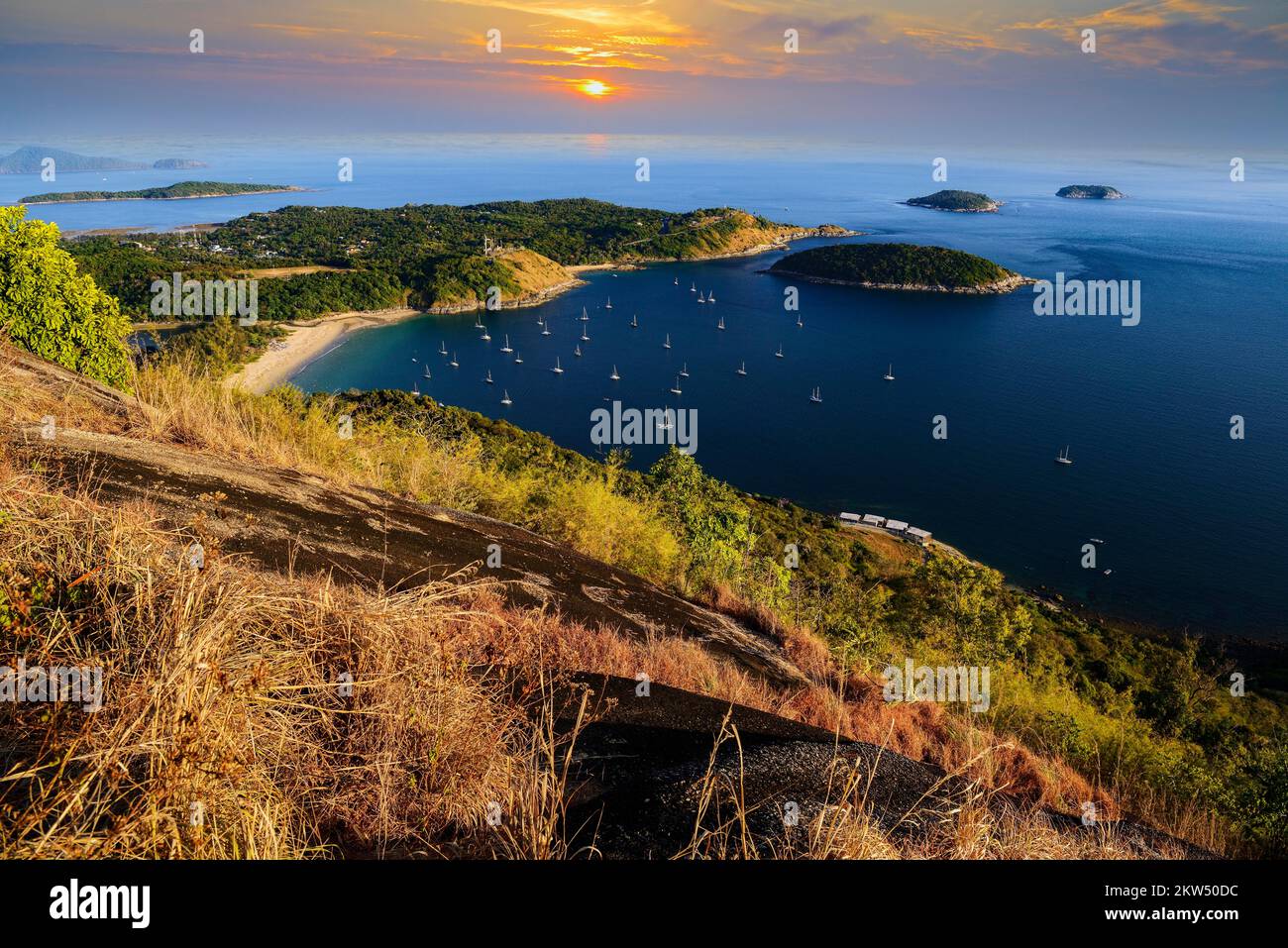 Phuket promthep cape sunset point hi-res stock photography and images ...
