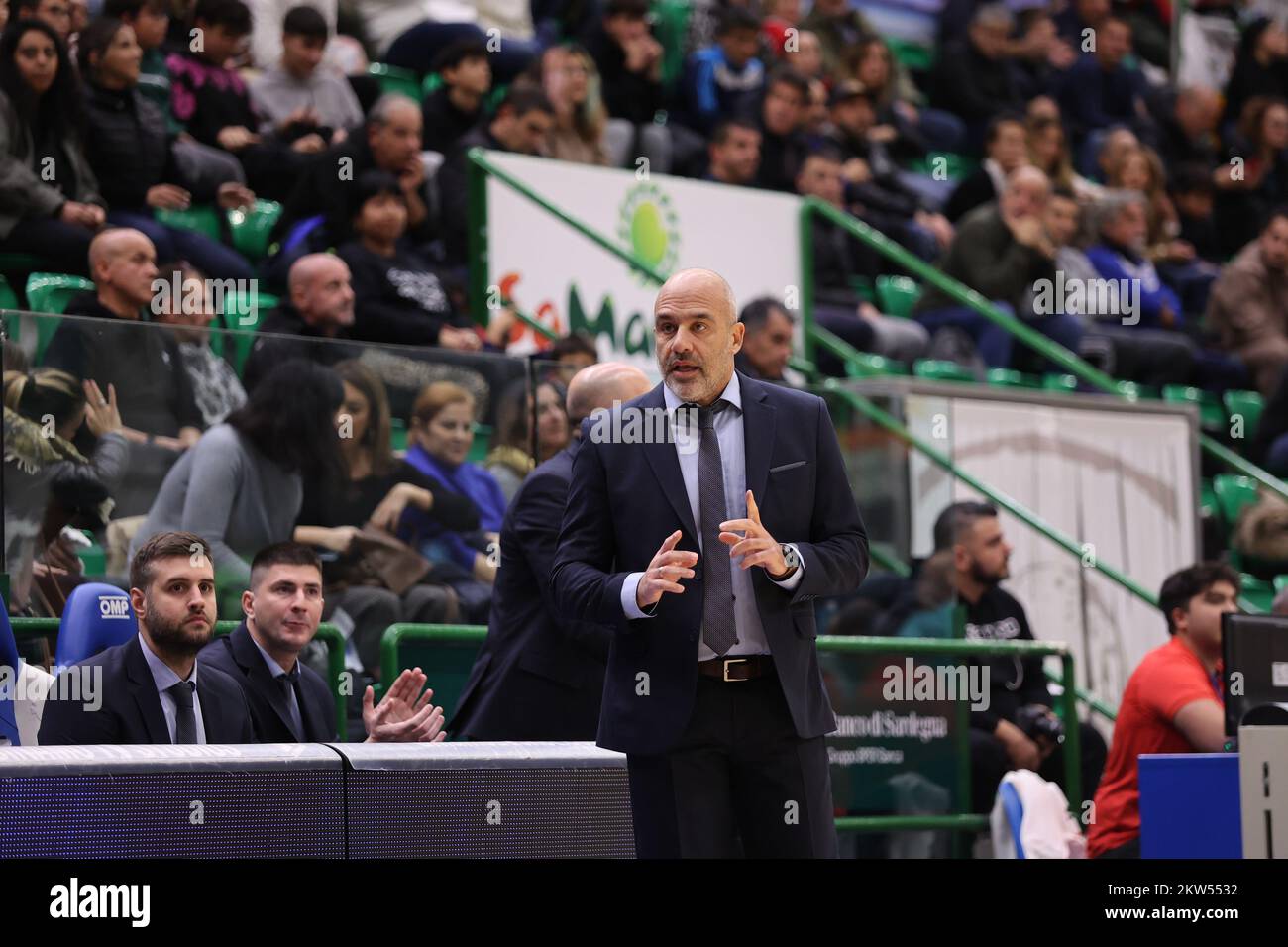 Palaserradimigni, Sassari, Italy, November 29, 2022, Aristeidis Lykogiannis (PAOK Mateco) during ...
