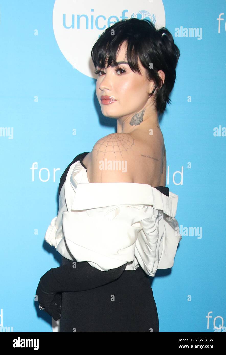 New York, NY, USA. 29th Nov, 2022. Demi Lovato at the 2022 UNICEF Gala ...