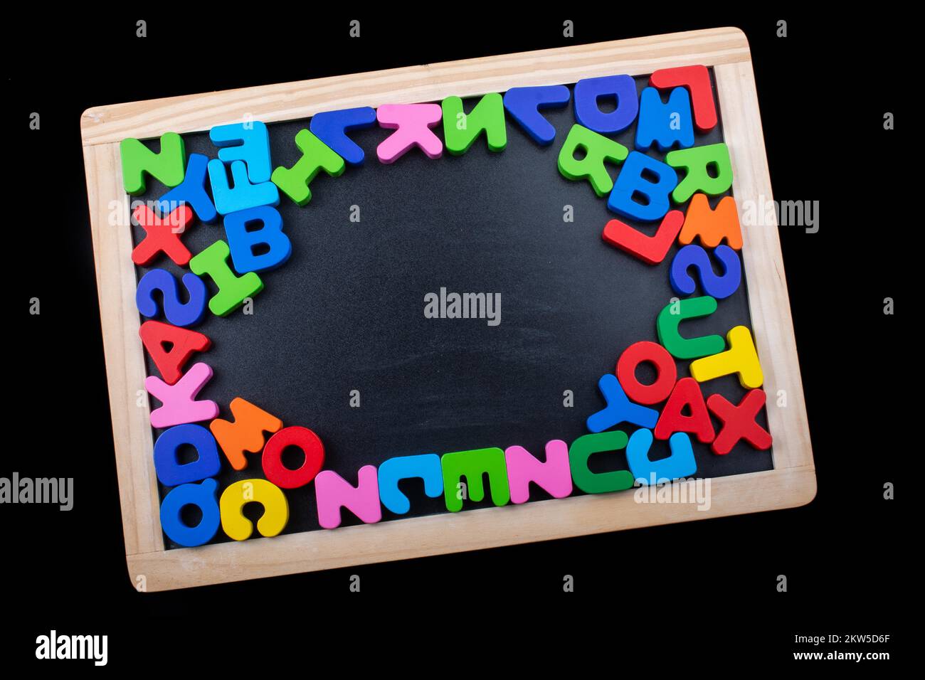 Colorful Letters of Alphabet made of wood Stock Photo - Alamy