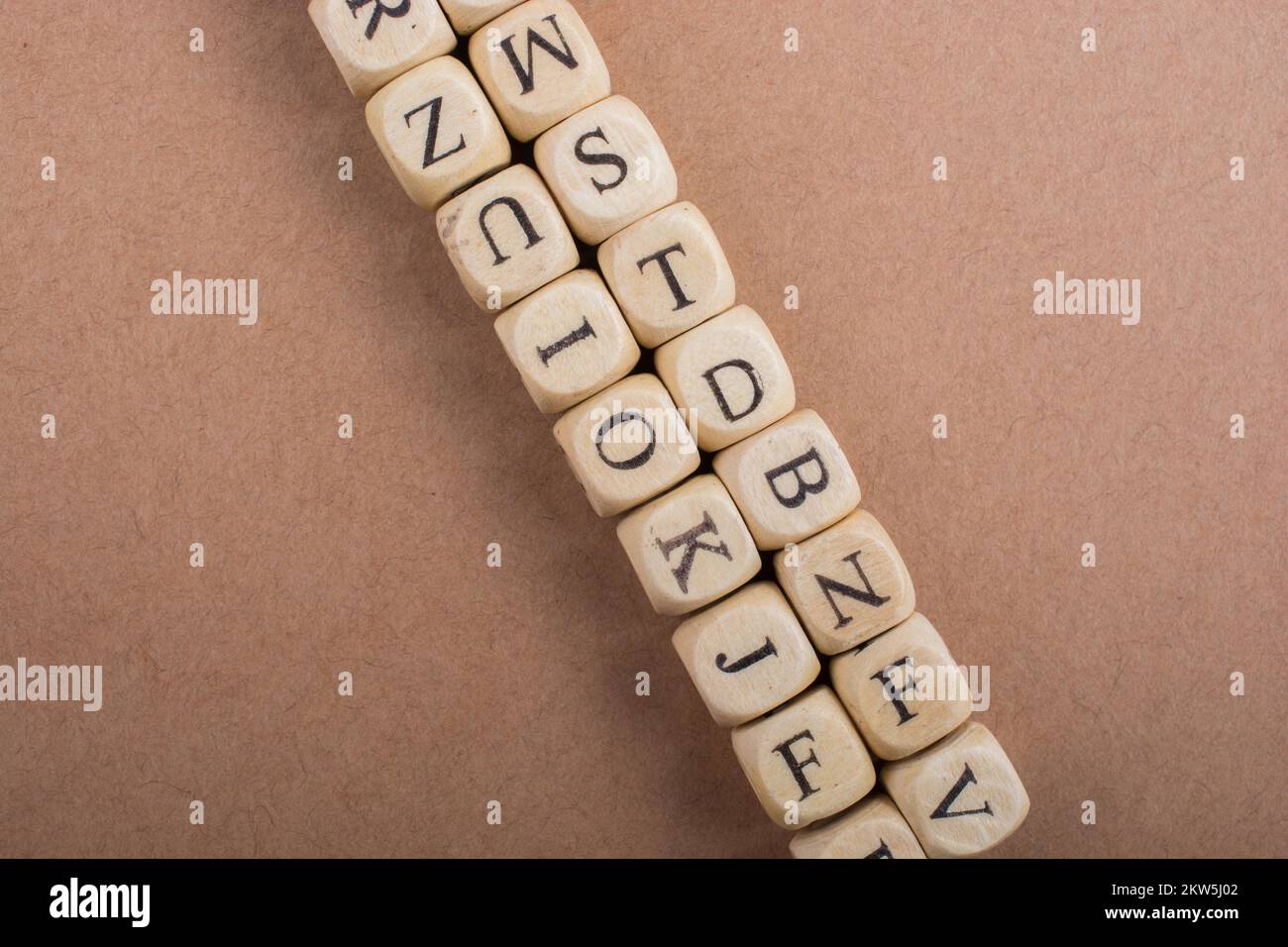 Letter cubes of Alphabet made of wood Stock Photo - Alamy