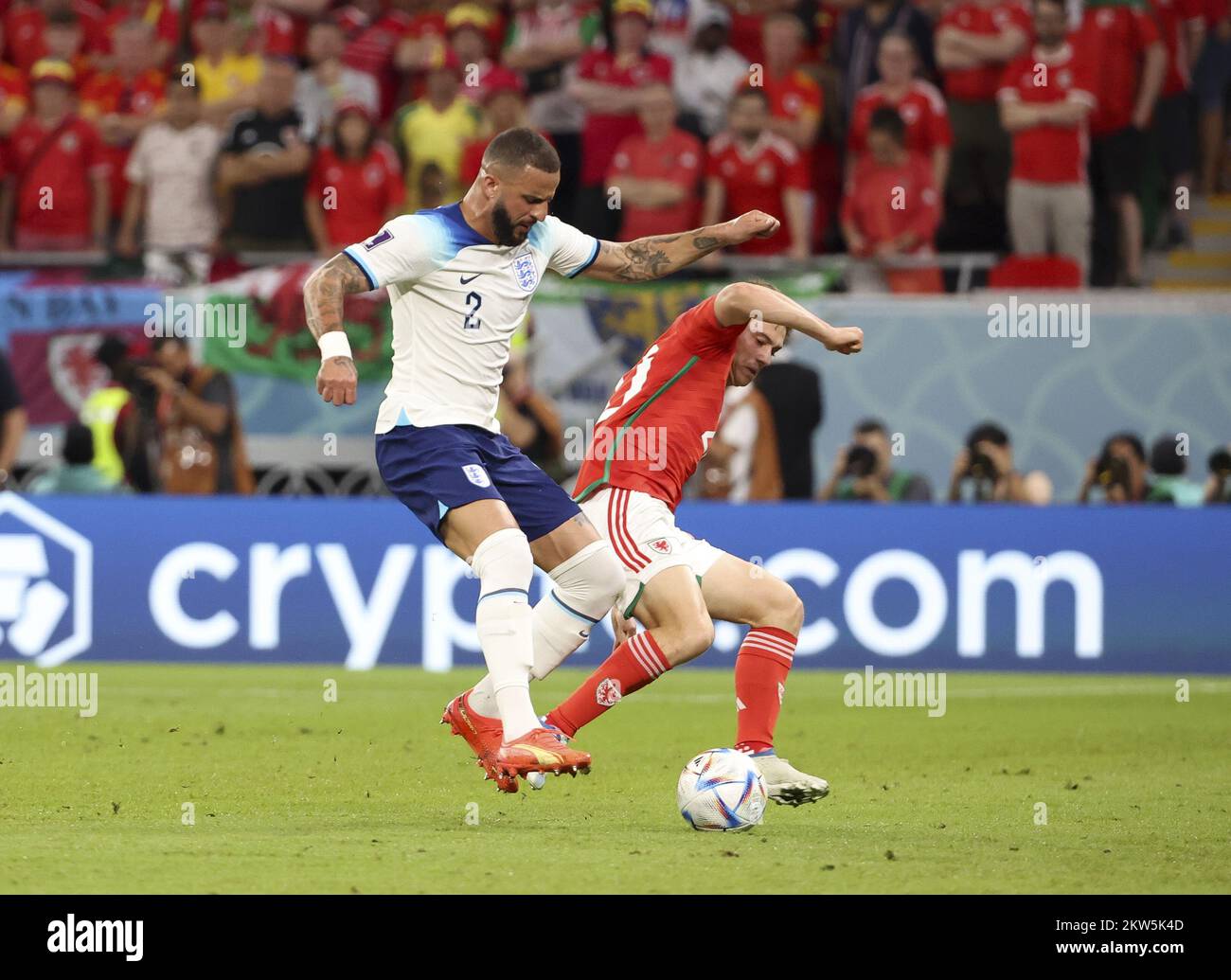 Kyle Walker of England, during the FIFA World Cup 2022, Group B ...