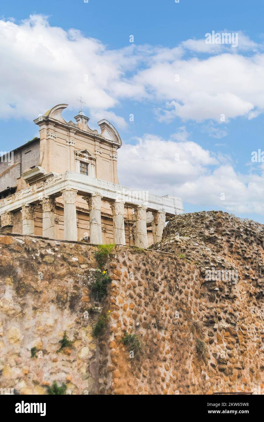 The Temple of Antoninus and Faustina is an ancient Roman temple in Rome ...