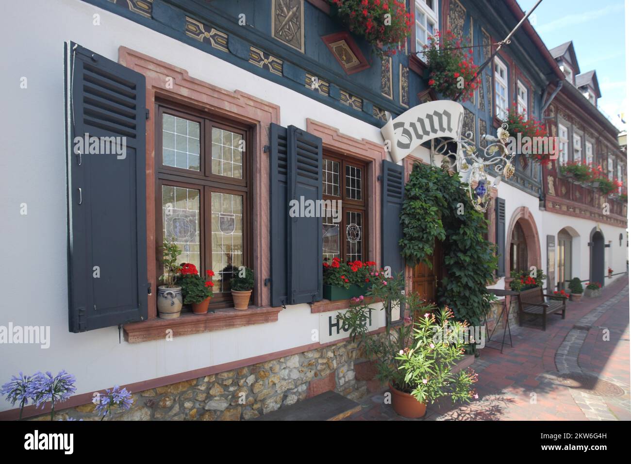 Wine House and Hotel Zum Krug in Hattenheim im Rheingau, Hesse, Germany ...