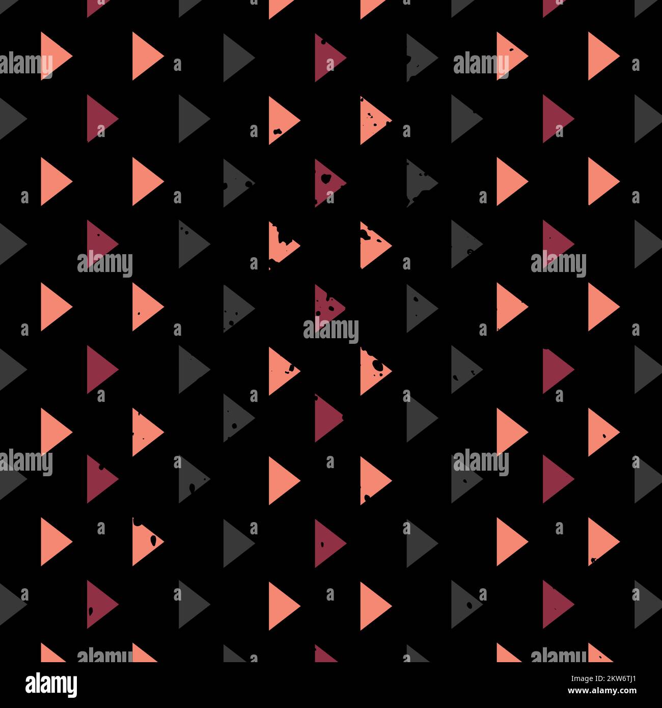 Triangle Grunge Pattern In Pink Sunset Grey Color On Black Background ...